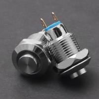 China Momentary Metal Push Button Switch 10MM 1NO High Head No LED Self-Reset Jog Switch Welding Foot for sale