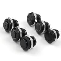 China 12mm  Ultra Short Oxidized Black Metal Push Button Switch  3-6V 12-24V LED Light Momentary Reset Waterproof for sale
