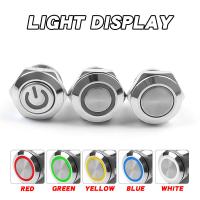 China Short-Throw Self-Reset Momentary 12mm LED  Metal Push Button Switch Waterproof IP65 for sale