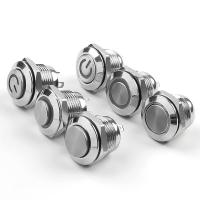 China Short-Throw Self-Reset Momentary 12mm LED  Metal Push Button Switch Waterproof IP65 for sale