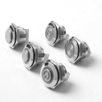 China Hot Selling  Waterproof Ultra Short Push Button Momentary 16mm Metal Push Button Switch Self-resetting for sale
