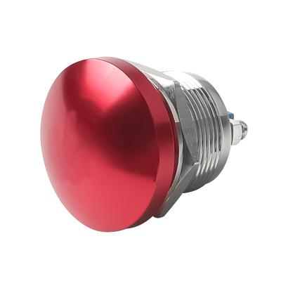 China MGT-D 16/19/22mm Mushroom Head Stainless Steel Push Button Switch Self-Reset Point 1NO Screw Foot Welding IP65 3-220V 2A for sale