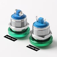 China MGT-D 16/19/22mm Mushroom Head Stainless Steel Push Button Switch Self-Reset Point 1NO Screw Foot Welding IP65 3-220V 2A for sale