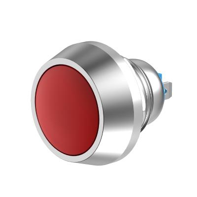 China 12MM Metal Push Button Switch Ball Head Momentary 1NO Colorful Switch Screw Welding Foot Self-recovery Terminal IP65 220V for sale