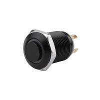 China 12V/24V/220V Waterproof Momentary 1NO Push Button 12mm Aluminium Alloy Oxidation IP65 3A Max. Current 250V Electronic LED Ring for sale