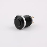 China 12V/24V/220V Waterproof Momentary 1NO Push Button 12mm Aluminium Alloy Oxidation IP65 3A Max. Current 250V Electronic LED Ring for sale