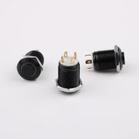 China 12V/24V/220V Waterproof Momentary 1NO Push Button 12mm Aluminium Alloy Oxidation IP65 3A Max. Current 250V Electronic LED Ring for sale