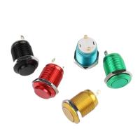 China Blue/Red /Yellow/Green/Black/Silver Momentary Wholesale High Quality 12 Half Oxygen Push Button Switch for sale