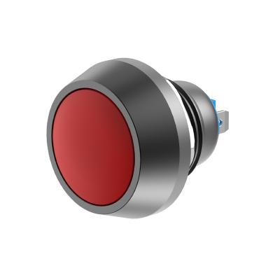 China 12MM Metal Push Button Switch Momentary 1NO With Ball Head Aluminum Oxide Black Body Colorful Switch Screw Foot Welding Foot for sale