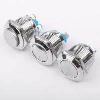 China 16mm Momentary IP65 3A 250V Electronic SPDT 12V Stainless Steel 1NO Car Doorbell Push Button Switch for sale
