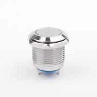 China 16mm Momentary IP65 3A 250V Electronic SPDT 12V Stainless Steel 1NO Car Doorbell Push Button Switch for sale