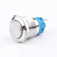 China HONGYE HYBD19-PS Dia 19mm Stainless Steel Waterproof Push Button 3 Pin 1NO1NC IP65 Self-Locking Electronic Structure 250V LED for sale