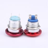 China 19mm Stainless Steel Electronic Momentary Switch Explosion Proof Mushroom Head Oxidation IP65 Level 250V Max Voltage 1NO 4A for sale