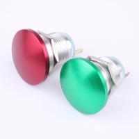 China 19mm Stainless Steel Electronic Momentary Switch Explosion Proof Mushroom Head Oxidation IP65 Level 250V Max Voltage 1NO 4A for sale