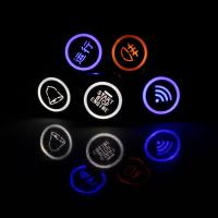 China 19mm Metal Push Button Switch Customizable LED Logo-IP65 Rated 220V Latching/Momentary (Black/Silver Shell) 1NO1NC Connector for sale