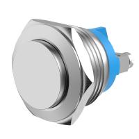 China 19MM Metal Push Button Switch With Screw Foot Welding Foot No LED Self-Reset Momentary High/Flat/Ball Head 1NO Jog Switch for sale