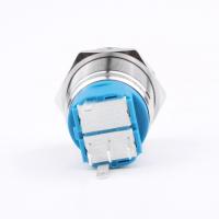 China 12v24v220v Momentary Waterproof  Stainless Steel Power LED22mm Momentary Push Button for sale