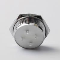 China Industrial 12 Volt Momentary Power Switch 22mm Illuminated Metal Push Button 1NO Ring 4 Terminal IP67 CE for Max Voltage for sale
