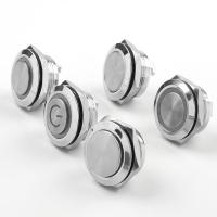 China 22mm Short Type Wired LED Momentary Switch 1No 1NC Switch Combination with Ring Illumination Max. Current 1A for sale