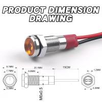 China 6mm Metal LED Indicator Lights High Brightness IP65 Rated Multi-Color Durable and Versatile for Equipment for sale