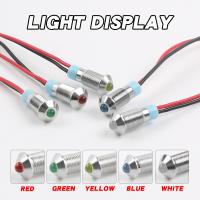 China HongYe HY-6MM-DDZ High Brightness 6MM LED Metal Indicator Light IP65 Waterproof Industrial Use Signal Panel Lamp 6V 12V 220V for sale