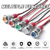 China 8mm Metal Power LED Indicator Lights IP65 IK08 Compatible with 3V 6V 12V 24V 110V 220V Durable and Versatile for sale