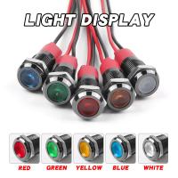 China Oxidized 8mm Black Metal LED Indicator Lights IP65 Rated Multi-Color Versatile Durable Compatible with 3V-24V-110V-220V for sale