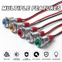 China 10mm Metal Power LED Indicator Lights IP65 Rated 40000 Hours Lifespan Multi-color Compatible 3V-24V-110V-220V Durable Versatile for sale