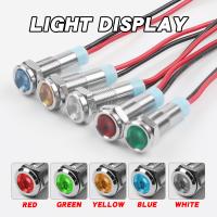 China 6mm Waterproof Metal LED Indicator Light Multi-Color (Red/Green/Yellow/Blue/White) for 6V/24V/220V Signal Lamp for sale