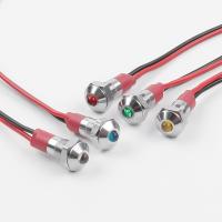 China HongYe YZ-6MM-DDZ Waterproof IP65 Metal LED Indicator Light Multi-color 50,000 Hours Lifespan 6V-24V-220V for Industrial for sale