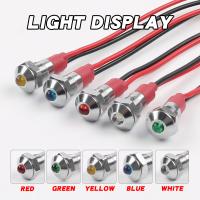 China HongYe YZ-6MM-DDZ Waterproof IP65 Metal LED Indicator Light Multi-color 50,000 Hours Lifespan 6V-24V-220V for Industrial for sale