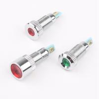 China 8mm Mini LED Indicator Lights Green/Blue/White for Equipment Pilot 6V12V24V36V48V110V220V 12V Equipment Indicator Lights for sale