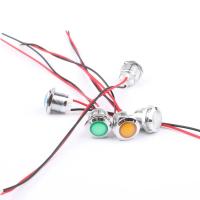 China 12mm LED Indicator Light 3V/5V/12V/24V/36V/110V/220V High Brightness Mirror Signal Lamp Blue Green White for Warehouse Use for sale