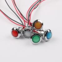 China 12mm Metal Indicator Light Spherical Short Style Waterproof Industrial Control Equipment CE Certified Soft LED Red Green Orange for sale