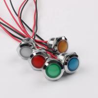 China 12mm Metal Indicator Light Spherical Short Style Waterproof Industrial Control Equipment CE Certified Soft LED Red Green Orange for sale