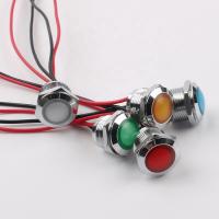 China 12mm Metal Indicator Light Spherical Short Style Waterproof Industrial Control Equipment CE Certified Soft LED Red Green Orange for sale