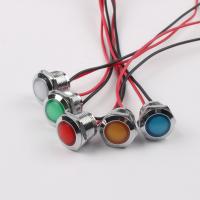China 12mm Metal Indicator Light Spherical Short Style Waterproof Industrial Control Equipment CE Certified Soft LED Red Green Orange for sale