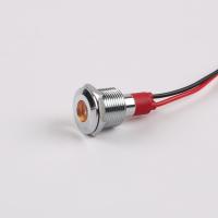 China 12mm Metal Indicator LED Indicator Light Wire Power 3V/5V/12V/24V/220V Red Green Yellow Blue White Industrial Control Equipment for sale