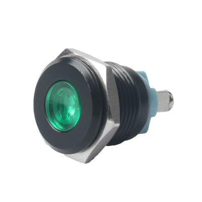 China 16mm Metal LED Indicator Light Multi-color Alumina Panel for Industrial Control Equipment 5V-220V for sale