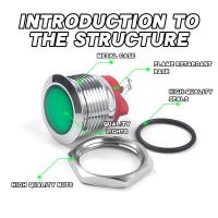 China Signal Indicator Light 16mm Professional Led Indicator Light 150mm Wired IP65 Waterproof Color Optional for sale