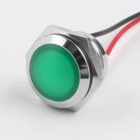 China HongYe HY-16MM-SJKDX Metal Indicator LED 16mm Signal Light Ball Head IP66 Waterproof Line Indicator Two-color Light 12v24v220v for sale