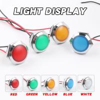 China 19mm LED Metal Indicator Light Ball Head Short Type Wire High-brightness Power Signal Light IP66 Waterproof 50000 Hours Lifespan for sale