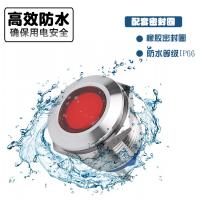China 19mm 6V-220V Stainless Steel Flat Head Signal Lamp LED Indicator Lights Green Blue White Yellow IP65 IK08 Industrial Control for sale