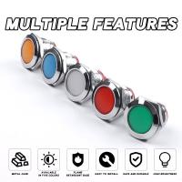 China 19mm Waterproof LED Signal Lamp Indicator Lights 12V 24V 110V 220V Industrial Source Metal Construction for sale