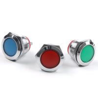 China 19mm Waterproof LED Signal Lamp Indicator Lights 12V 24V 110V 220V Industrial Source Metal Construction for sale