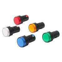 China AD16-22D/S Industrial Control Equipment Indicator Light Red/Green/Blue/White/Yellow 12V-380V LED IP55 22mm Mounting Hole Plastic for sale