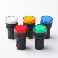 China AD16-22D/S Industrial Control Equipment Indicator Light Red/Green/Blue/White/Yellow 12V-380V LED IP55 22mm Mounting Hole Plastic for sale