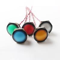 China 22mm Alumina LED Metal Indicator Light 3V/6V/12V/24V/110V/220V Ball Head Indicator Lights for sale