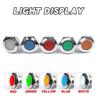 China 22mm LED Metal Indicator Light Waterproof Signal Lamp Red Yellow Blue Green White Compatible 3V 6V 12V 24V 110V 220V Includes for sale