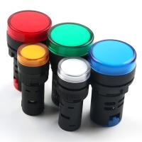 China 12V/24V/220V/280V LED Power Indicator AD16-16DS Universal Plastic Signal Light in Red Green Yellow Blue White Colors for sale